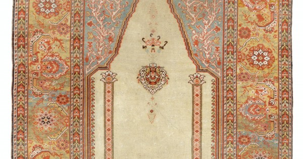 Antique Turkish Ghiordes 'Gordes' Prayer Rug, Ca 1880
